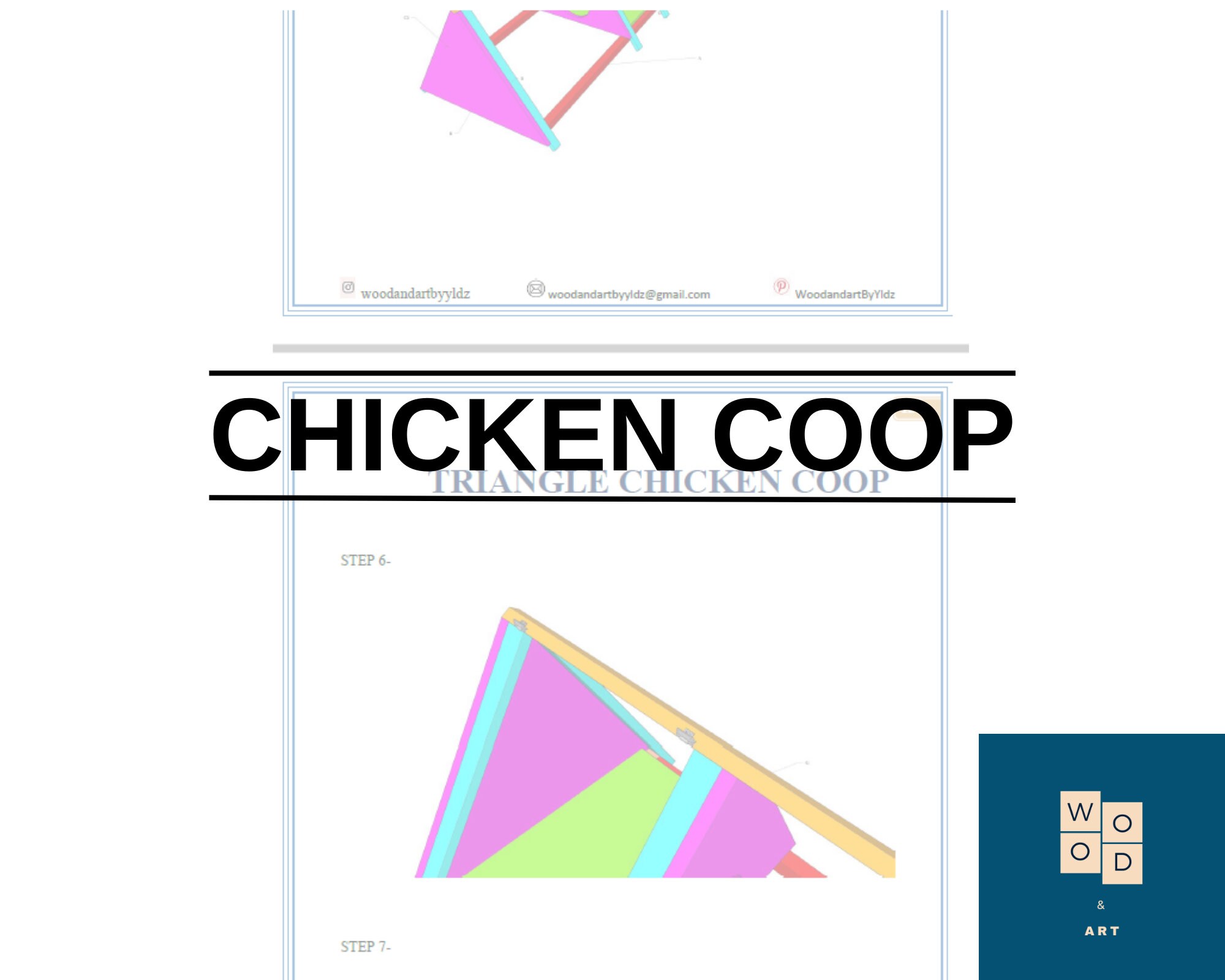 Chicken Coop Plan, DIY Chicken Coop, Digital Downloading Product, Coop ...