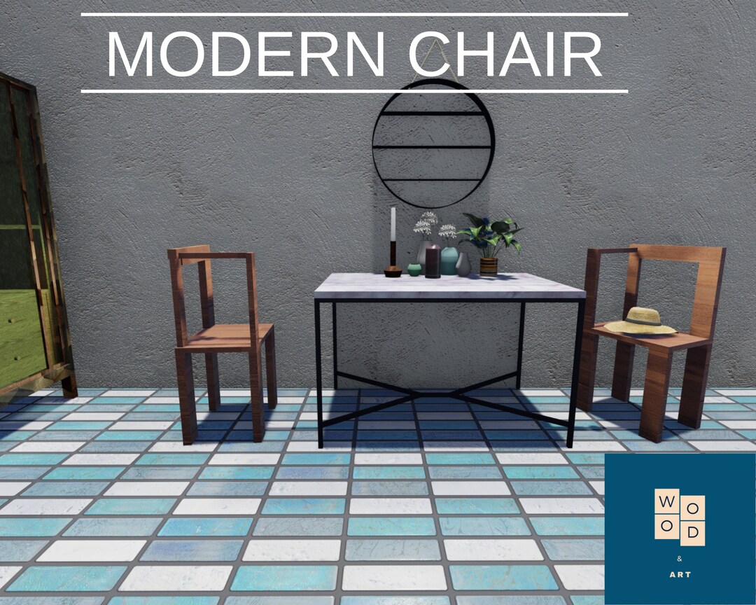 Modern Dining Chair, Modern Chair Plans, DIY Furniture, Simple Chair ...