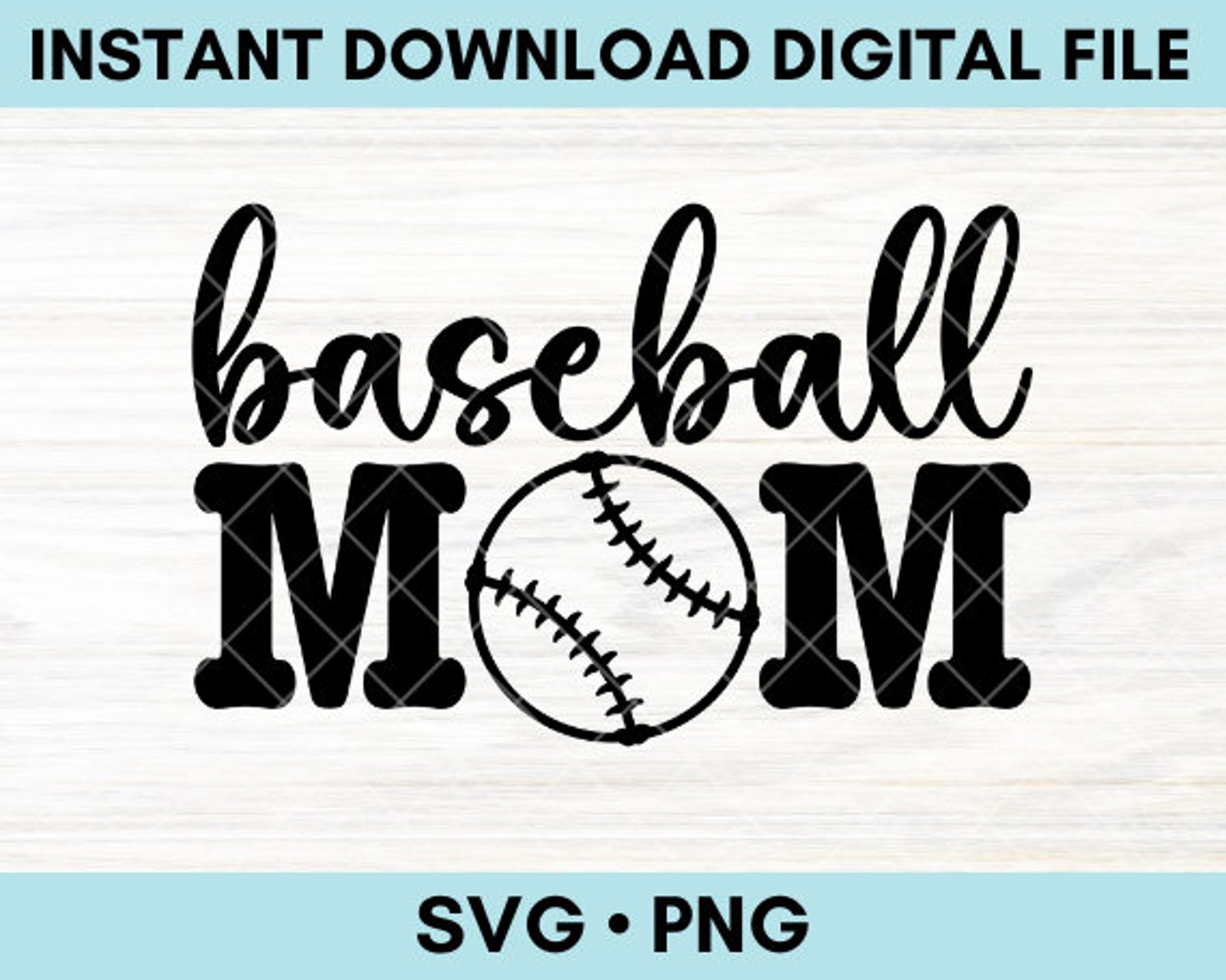 Baseball Mom Cut File SVG PNG Cricut Cut File Baseball Mom Svg - Etsy