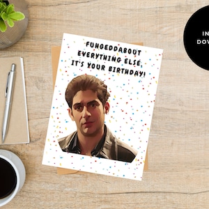Christopher Moltisanti the Sopranos Printable Birthday Card, Digital ...