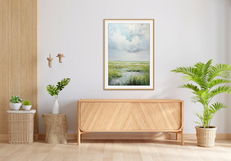 Southern Marsh Landscape, Southern Charm Artwork, Wetlands Painting ...