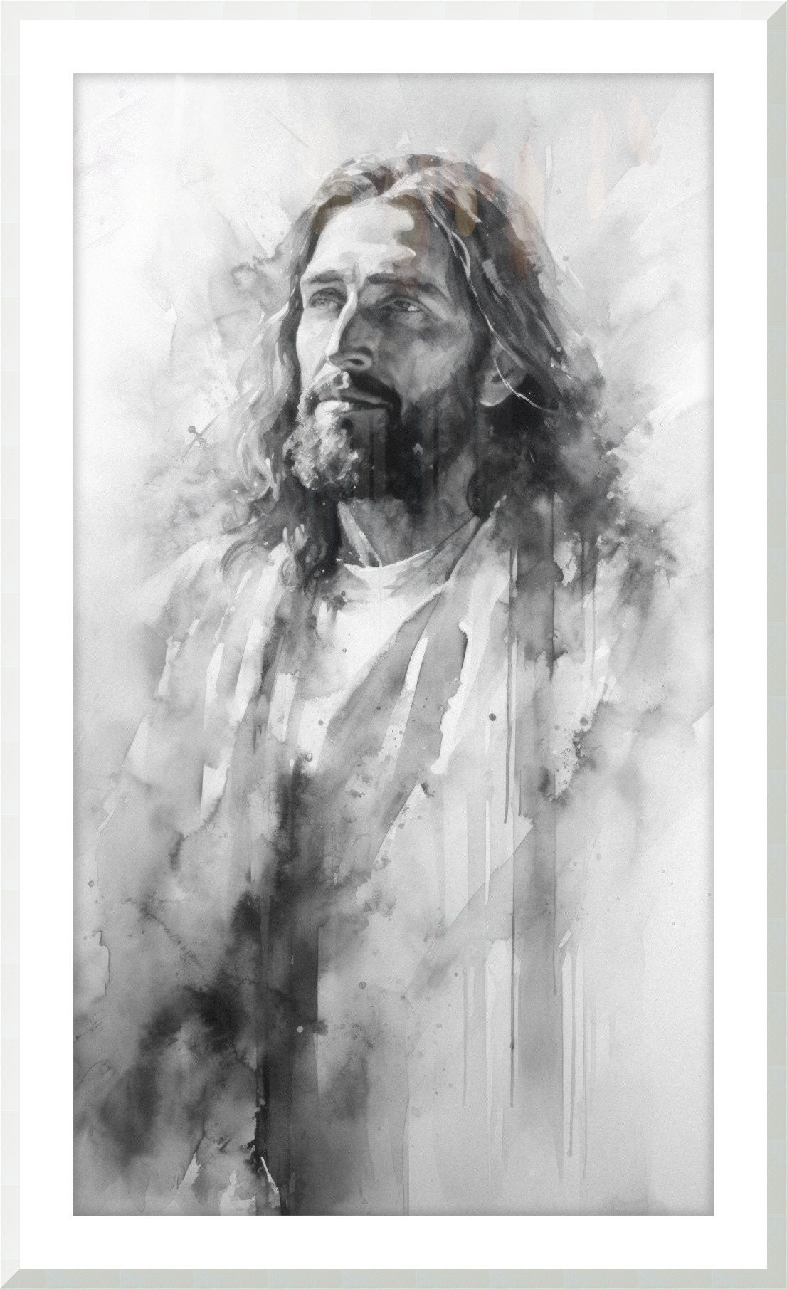Black And White Images Of Jesus Jesus In Black And White Printable Art
