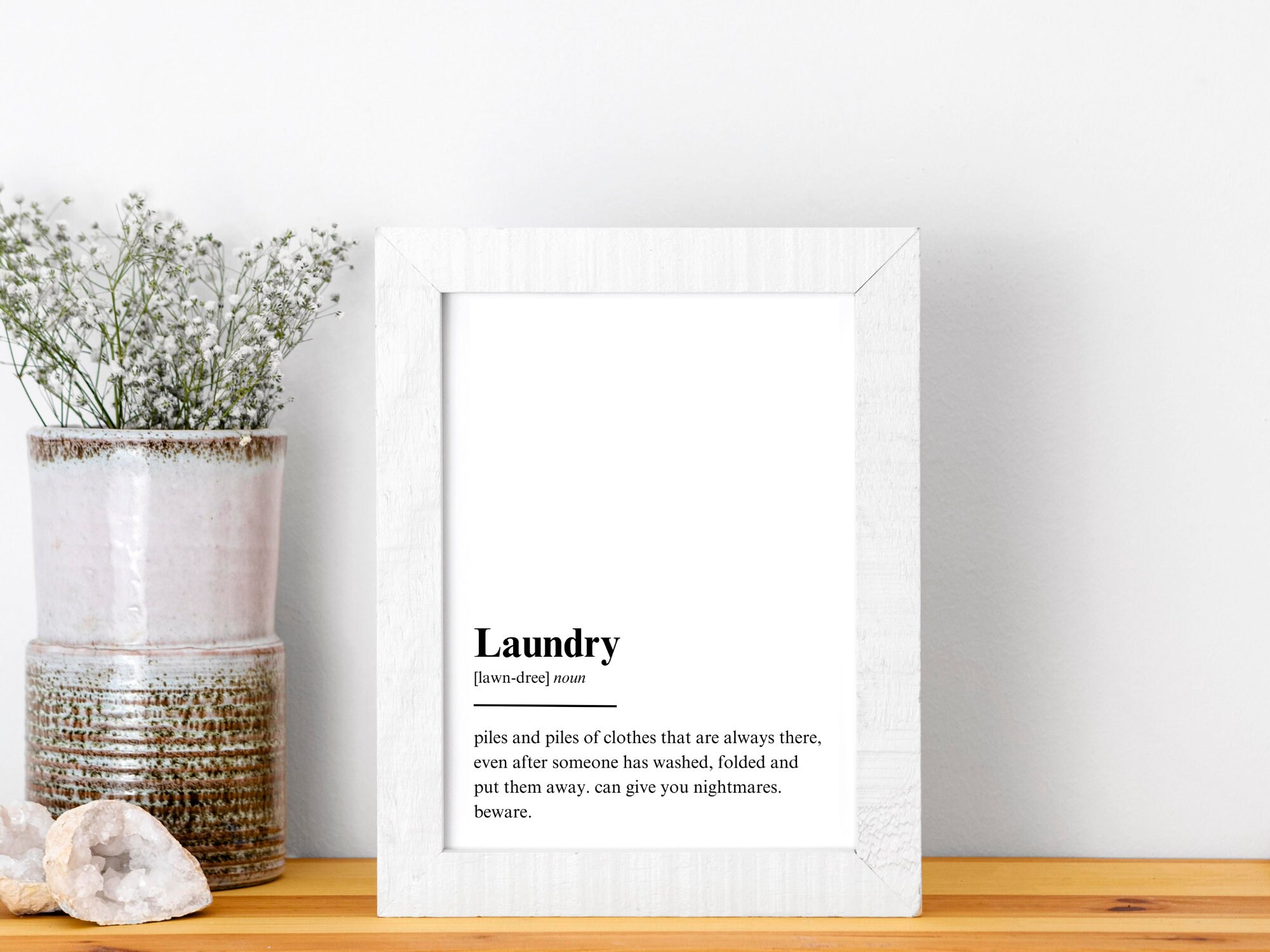 Laundry Definition Laundry Room Decor Printable Wall Art - Etsy
