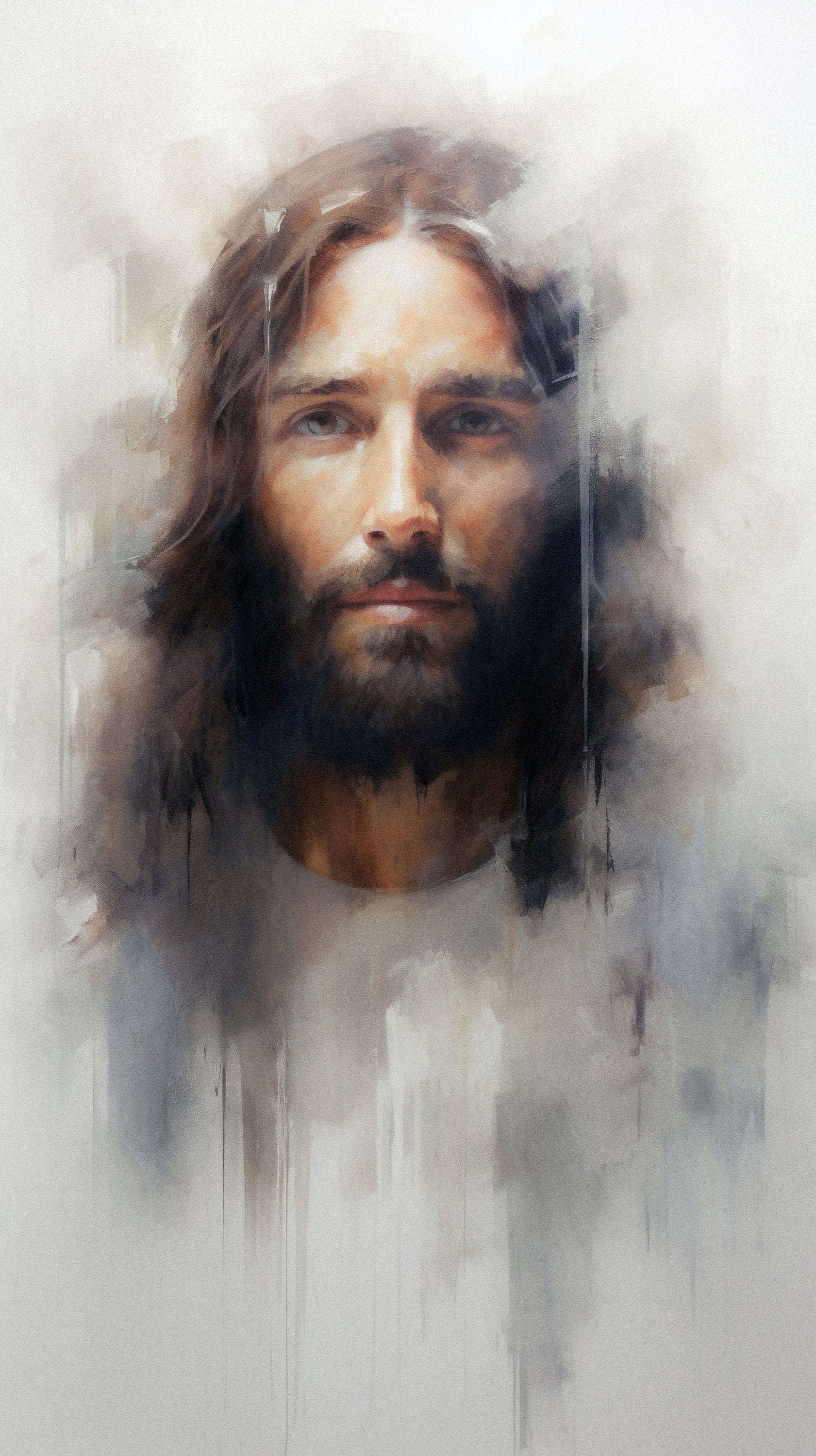 Portrait of Jesus Christ Watercolor Painting Christian - Etsy