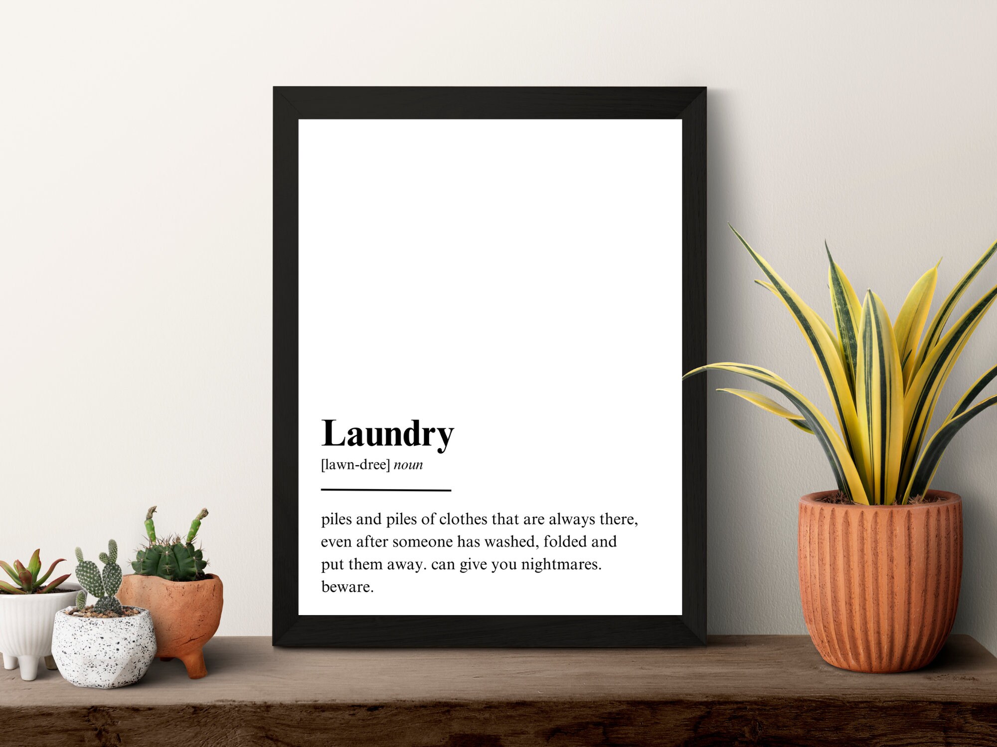 Laundry Definition Laundry Room Decor Printable Wall Art - Etsy