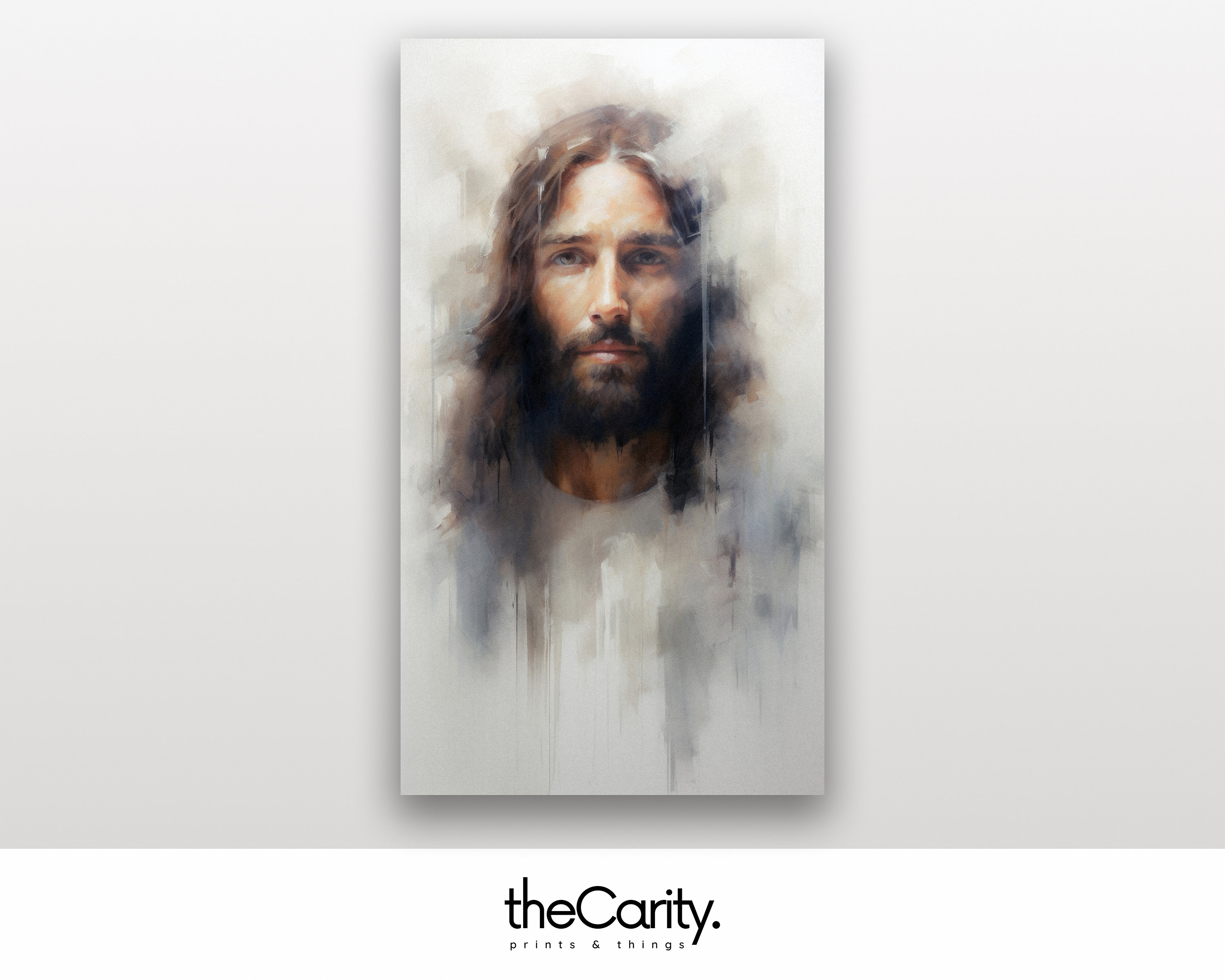 Portrait of Jesus Christ Watercolor Painting Christian - Etsy