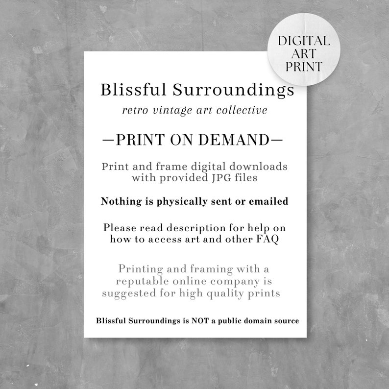 Black Cat PRINTABLES Vintal Wall Art Neutral Watercolor - Etsy