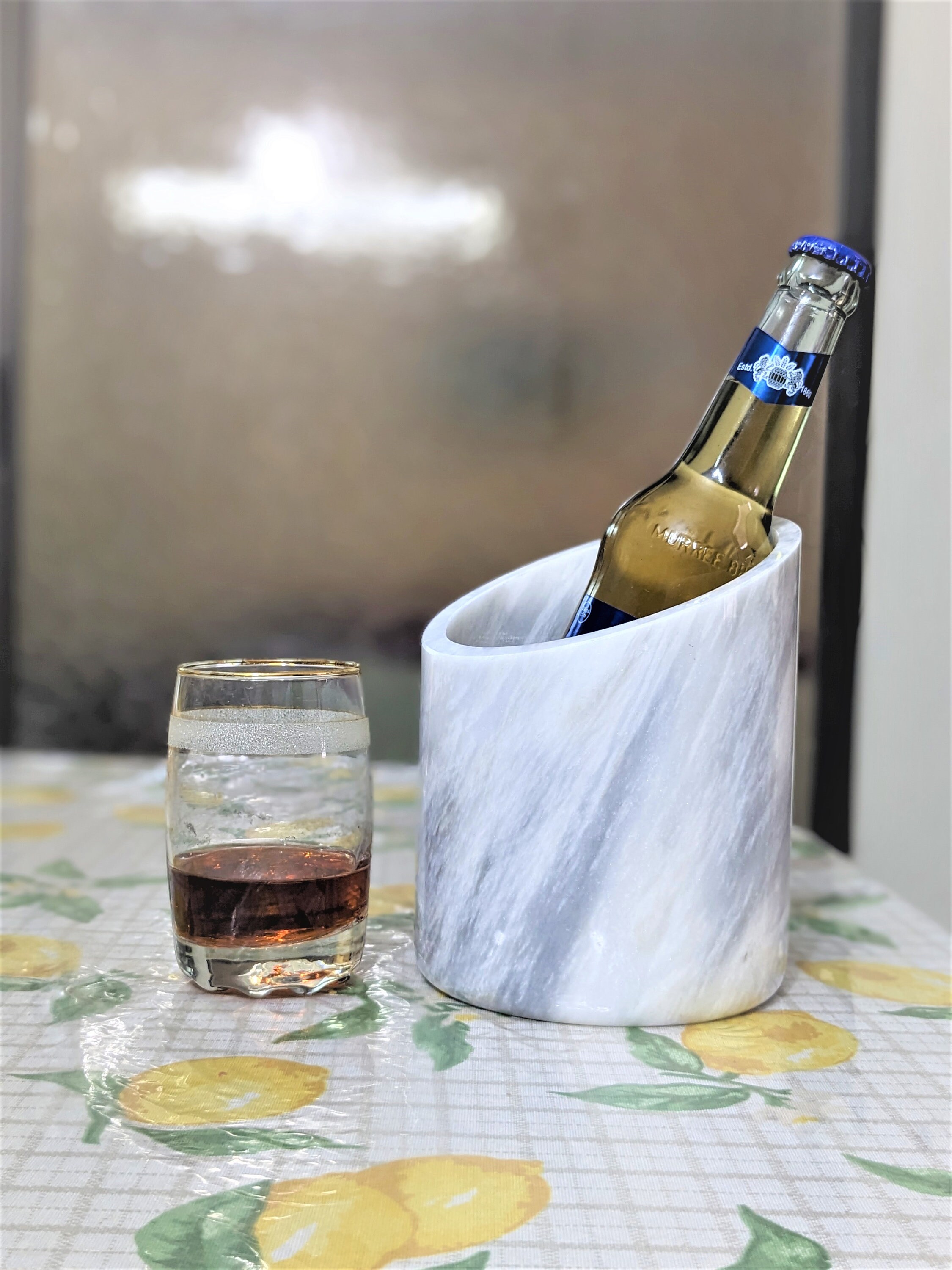 Wine Marble Chiller Wine Bottle Holder Champagne Wine Cooler Utensil ...