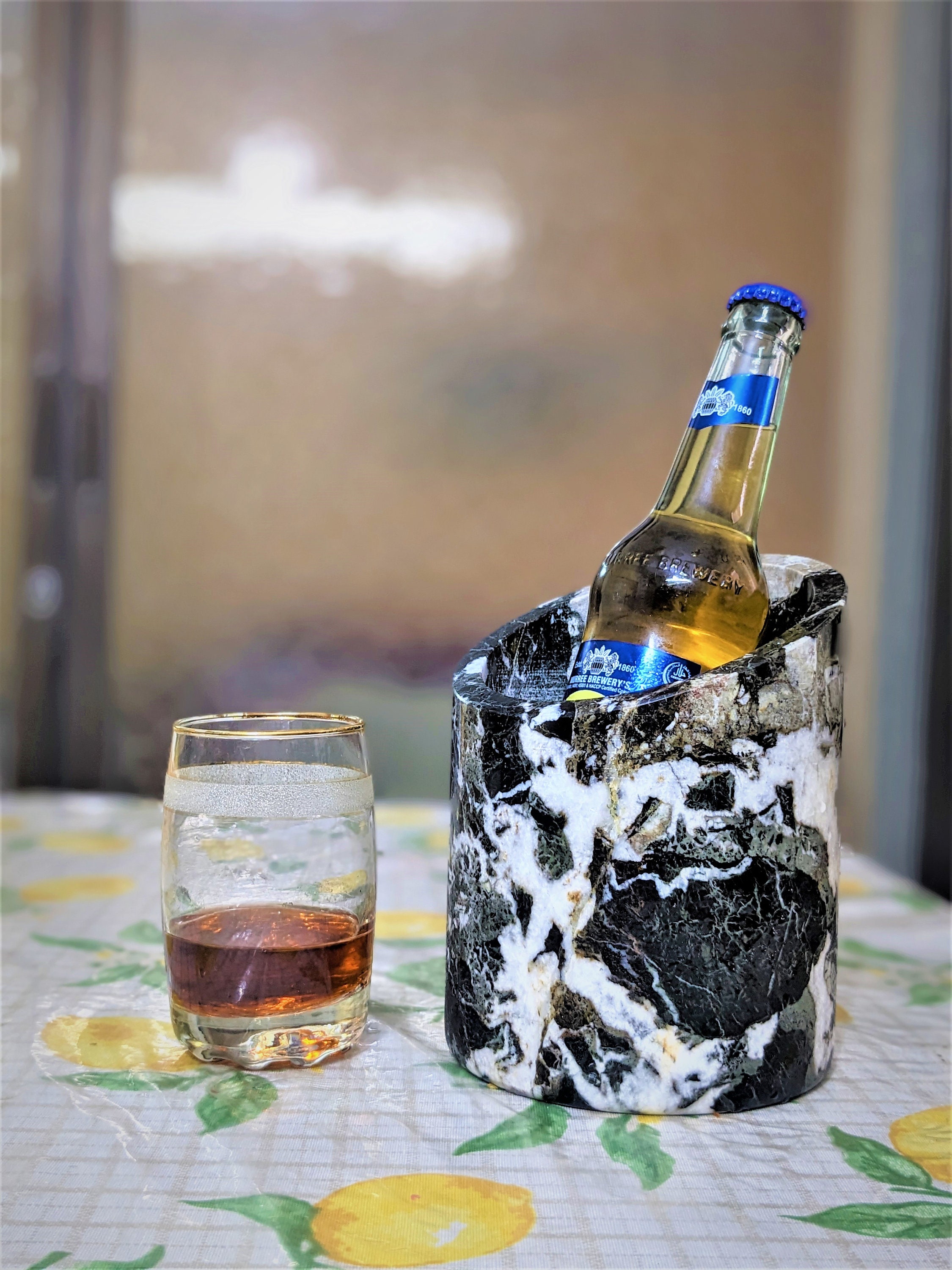 Wine Marble Chiller Wine Bottle Holder Champagne Wine Cooler Utensil ...