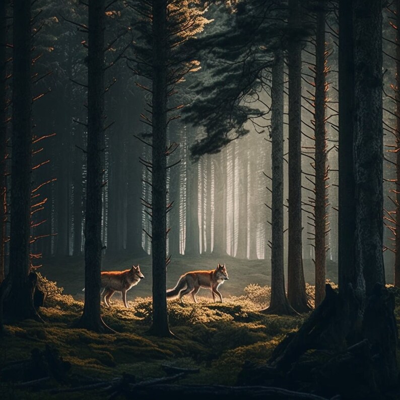 Frolicking in the Forest - Etsy