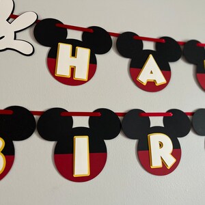 Boy Mouse Birthday Banner - Etsy