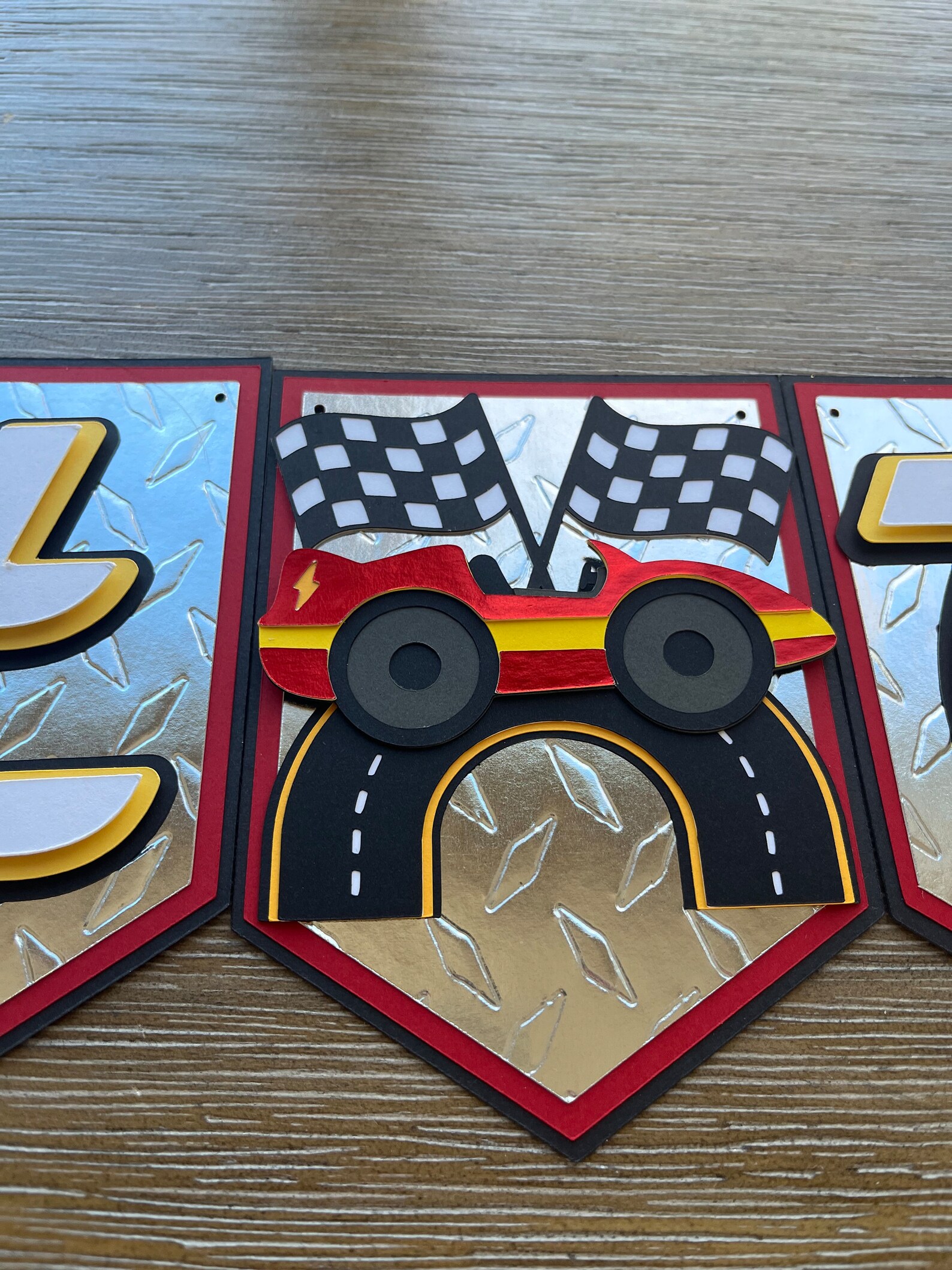 Race Car Birthday Banner - Etsy