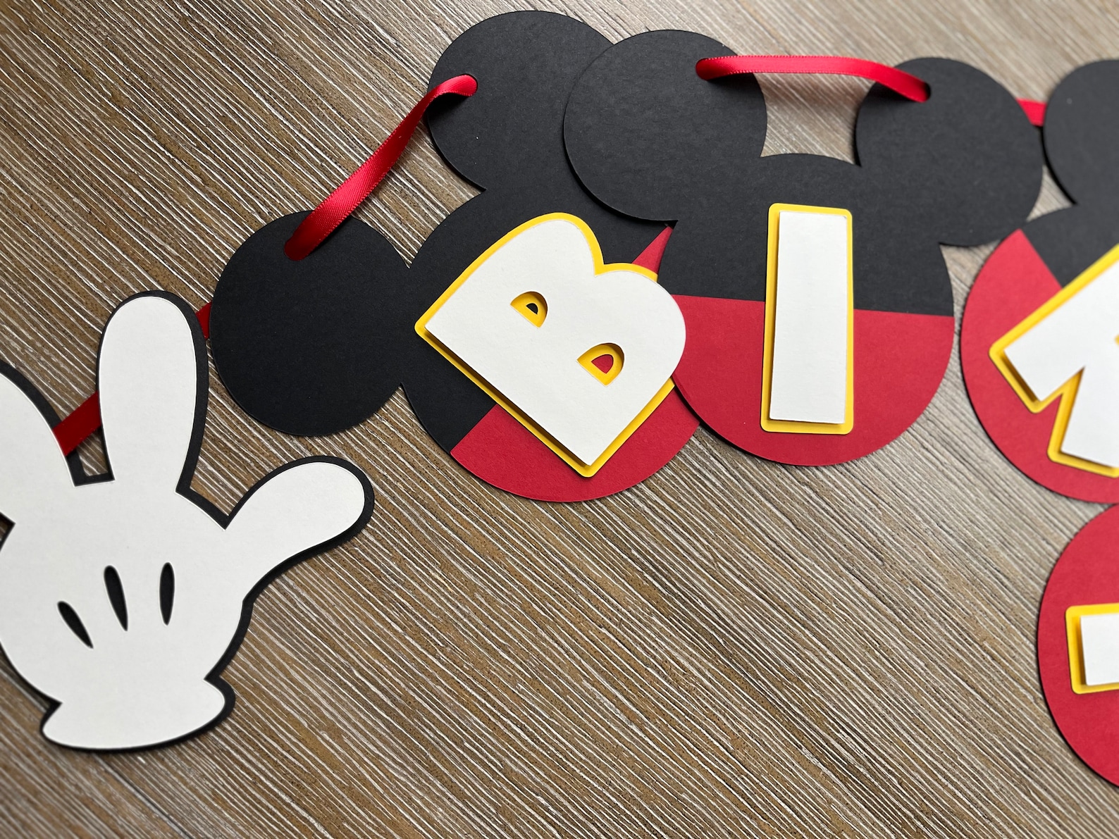 Boy Mouse Birthday Banner - Etsy