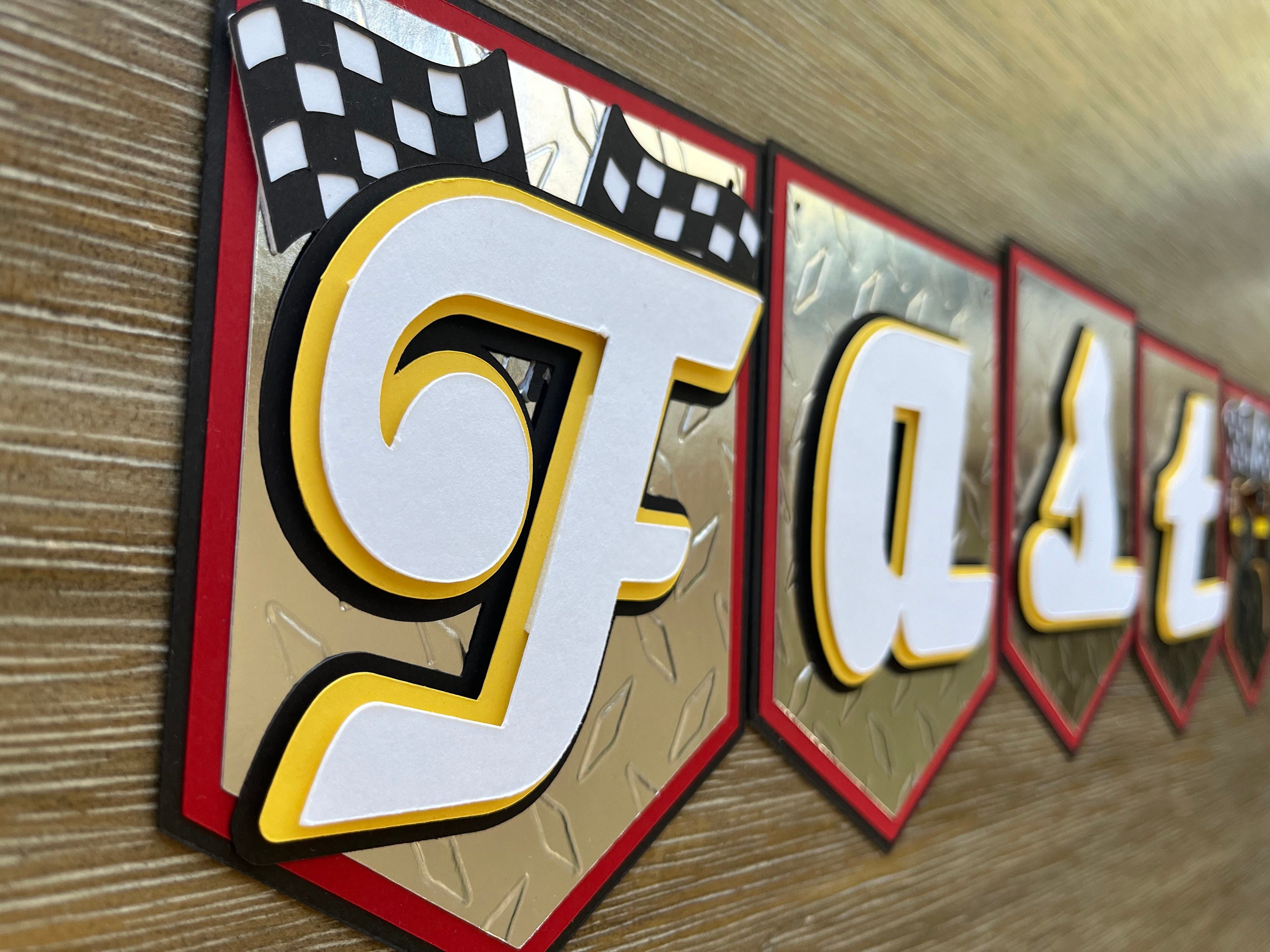 Race Car Birthday Banner - Etsy