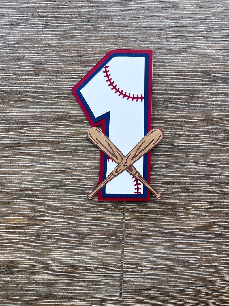 Baseball Cake Topper - Etsy