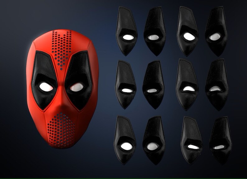 Deadpool Face Mask Digital 3d Print Model - Etsy Canada