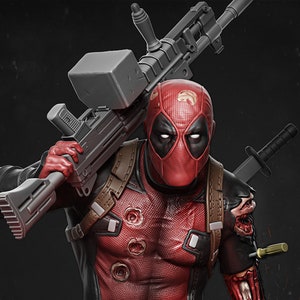 Deadpool High Quality 3D Model STL File for 3D Printers - Etsy
