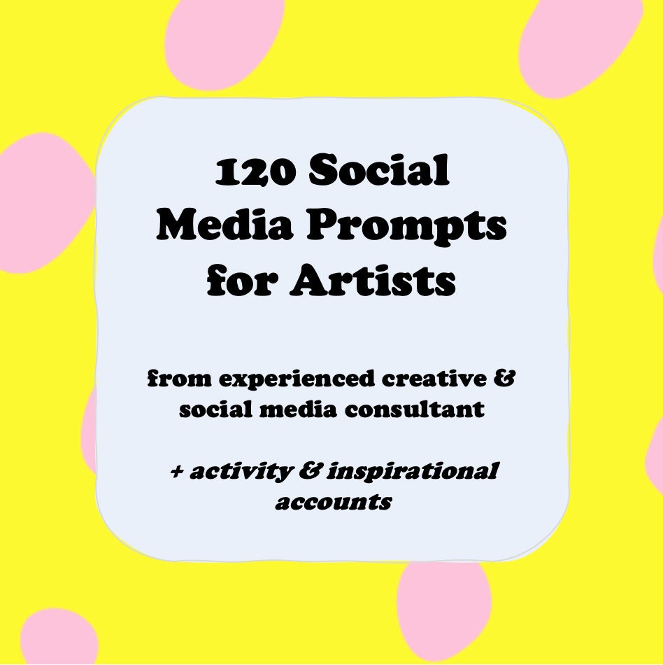120 Social Media Prompts for Artists That Need Some - Etsy