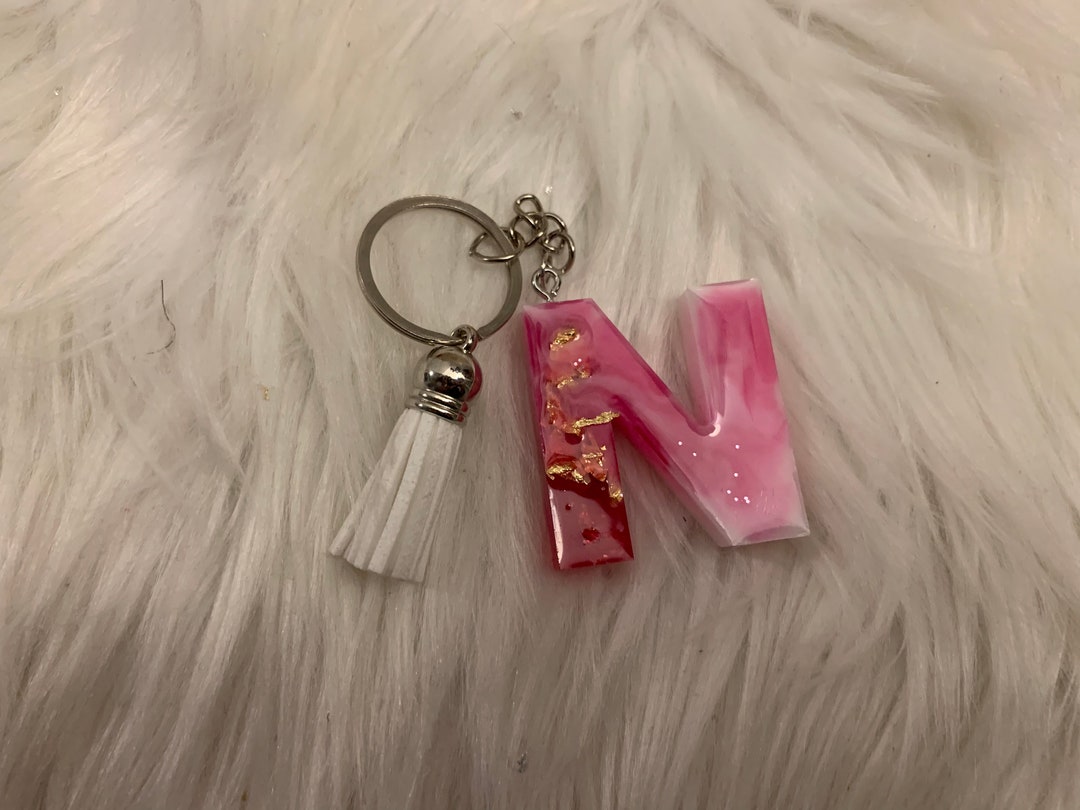 Alphabet Key Ring - Etsy