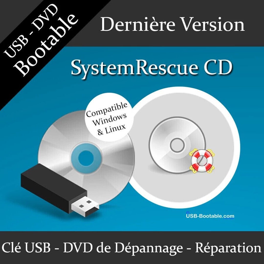 USB Key or DVD Bootable Systemrescue CD User Guide - Etsy