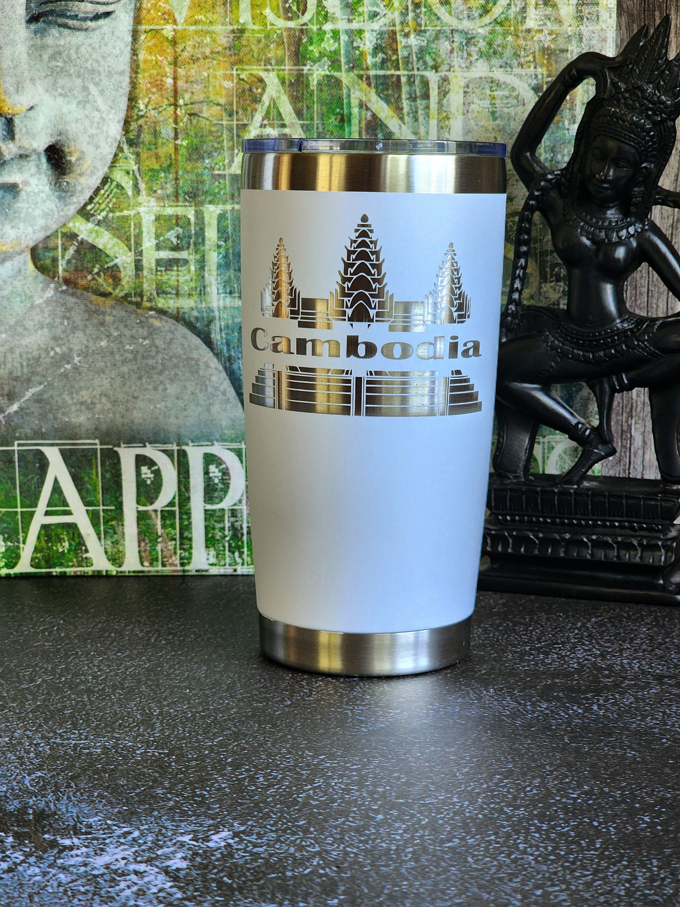 Cambodia, Khmer, Angkor Wat, Tumblers, Personalized, Custom, Engraved ...