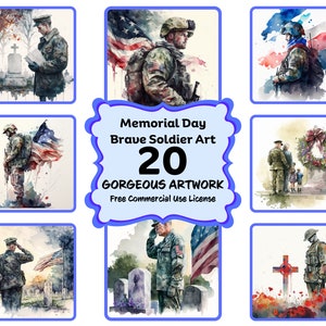Memorial Day 20 PNG Clipart Bundle, US Soldier, Veteran, Soldier ...