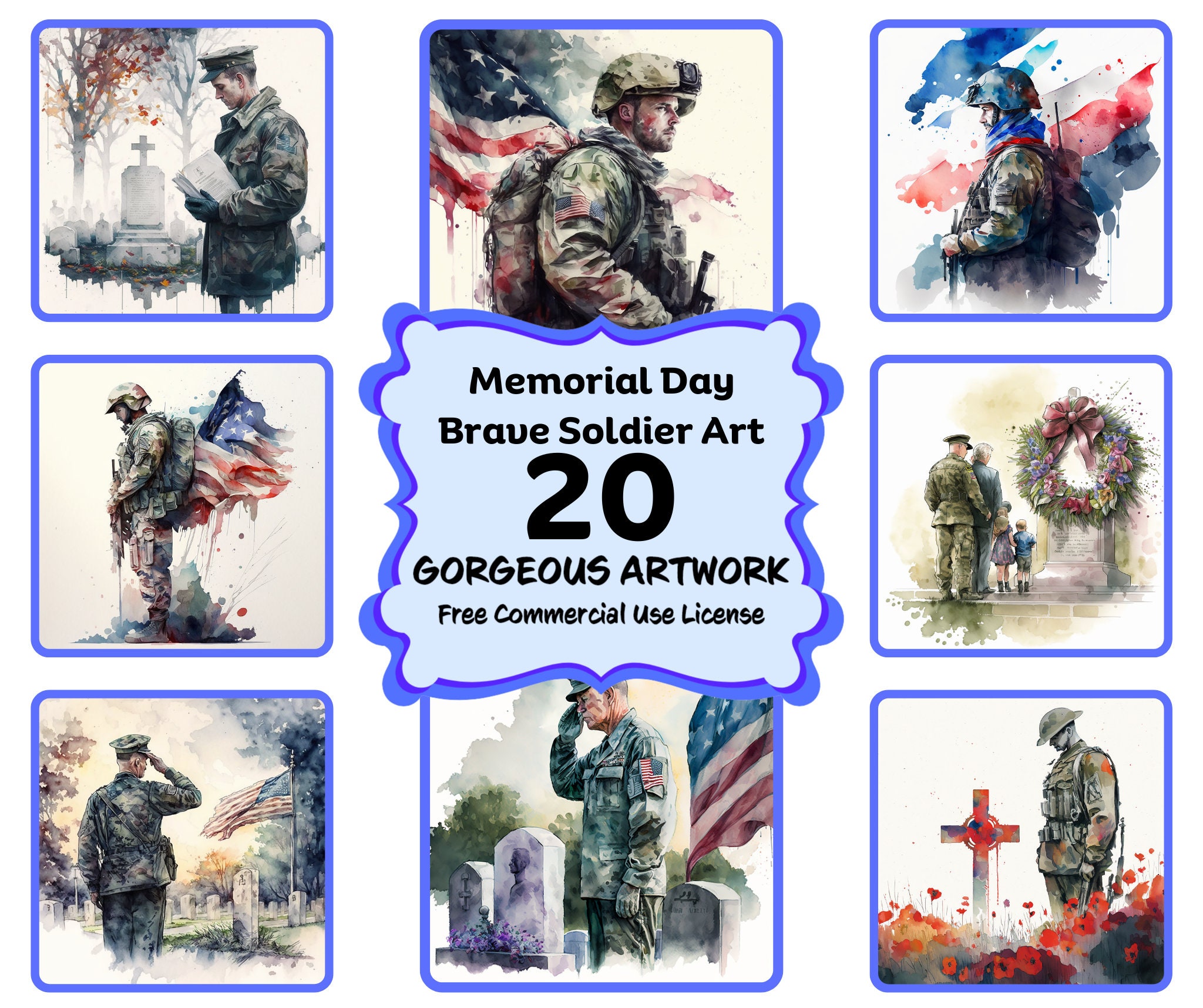 Memorial Day 20 PNG Clipart Bundle, US Soldier, Veteran, Soldier ...