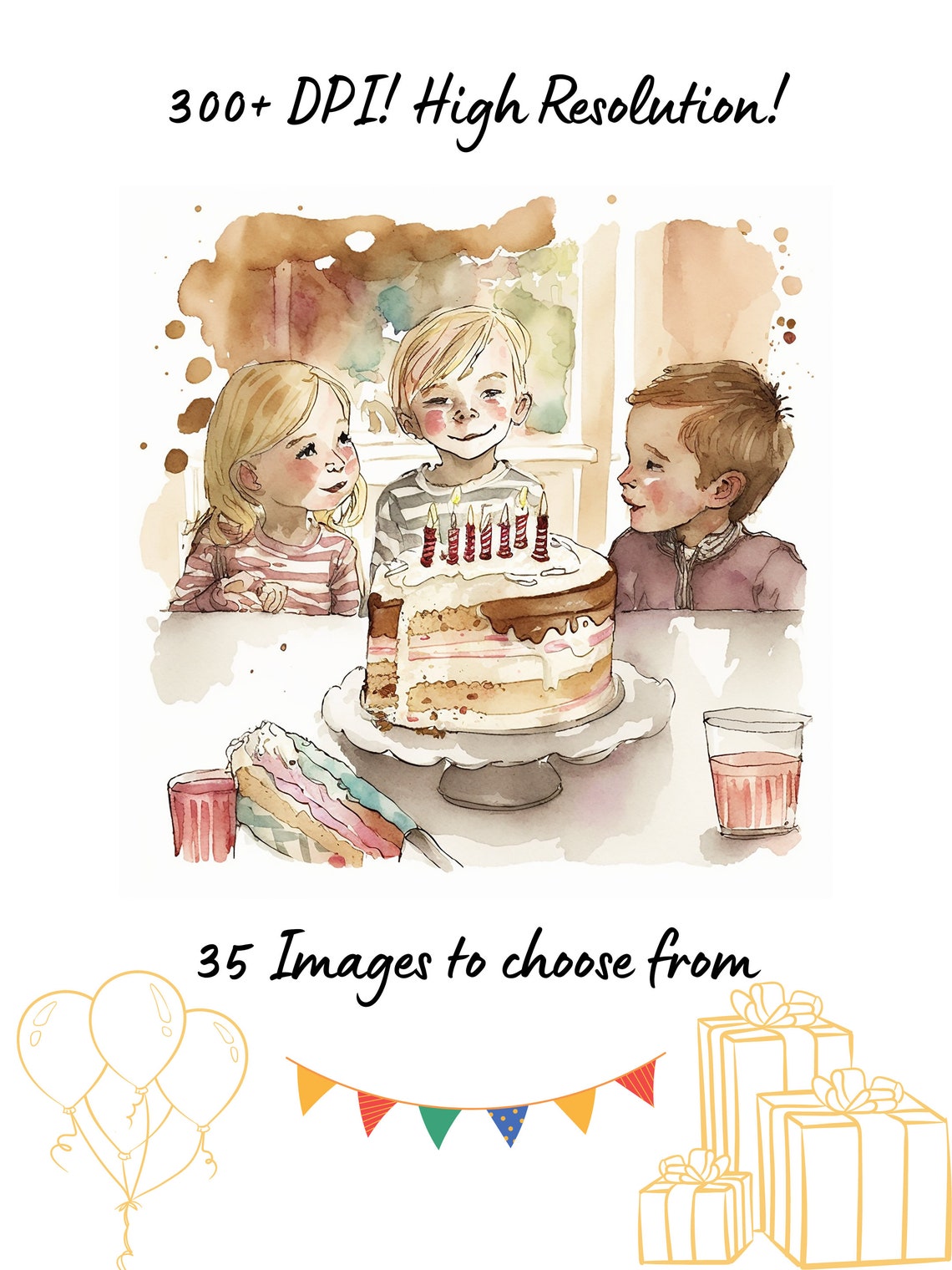 35 Birthday Themed PNG Clipart - Birthday Clipart - Birthday ...