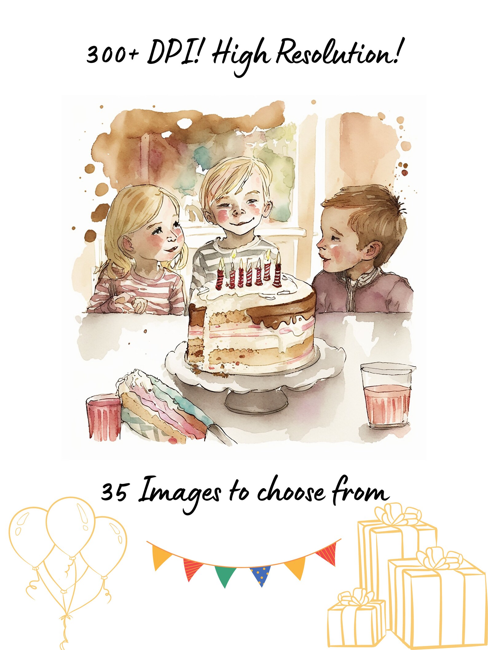 35 Birthday Themed PNG Clipart - Birthday Clipart - Birthday ...