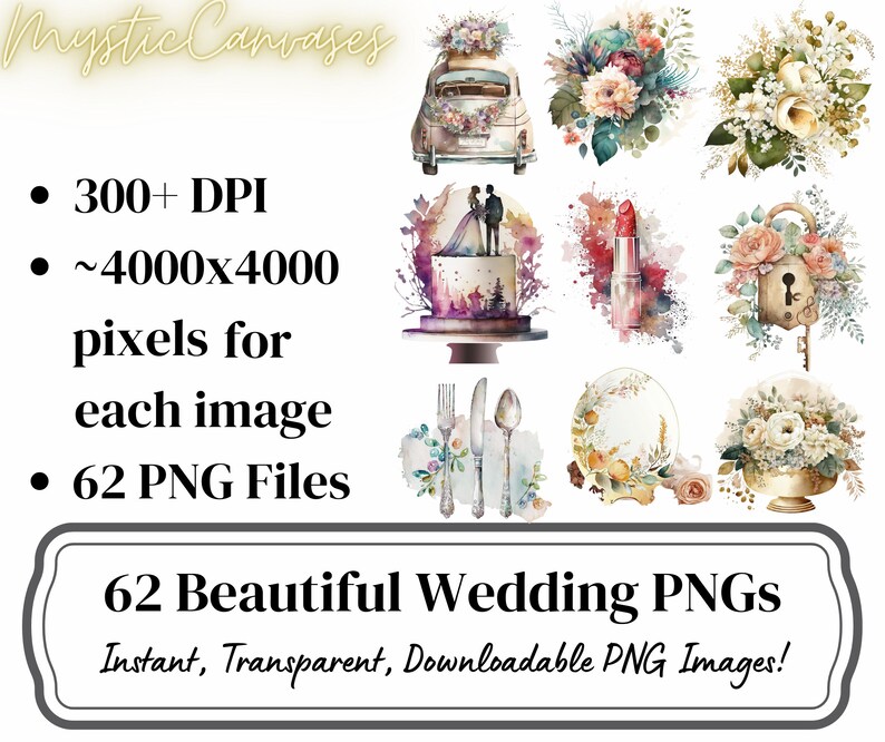62 Wedding Watercolor PNG Clipart, Bride Clip Art, Love Art, Wedding ...