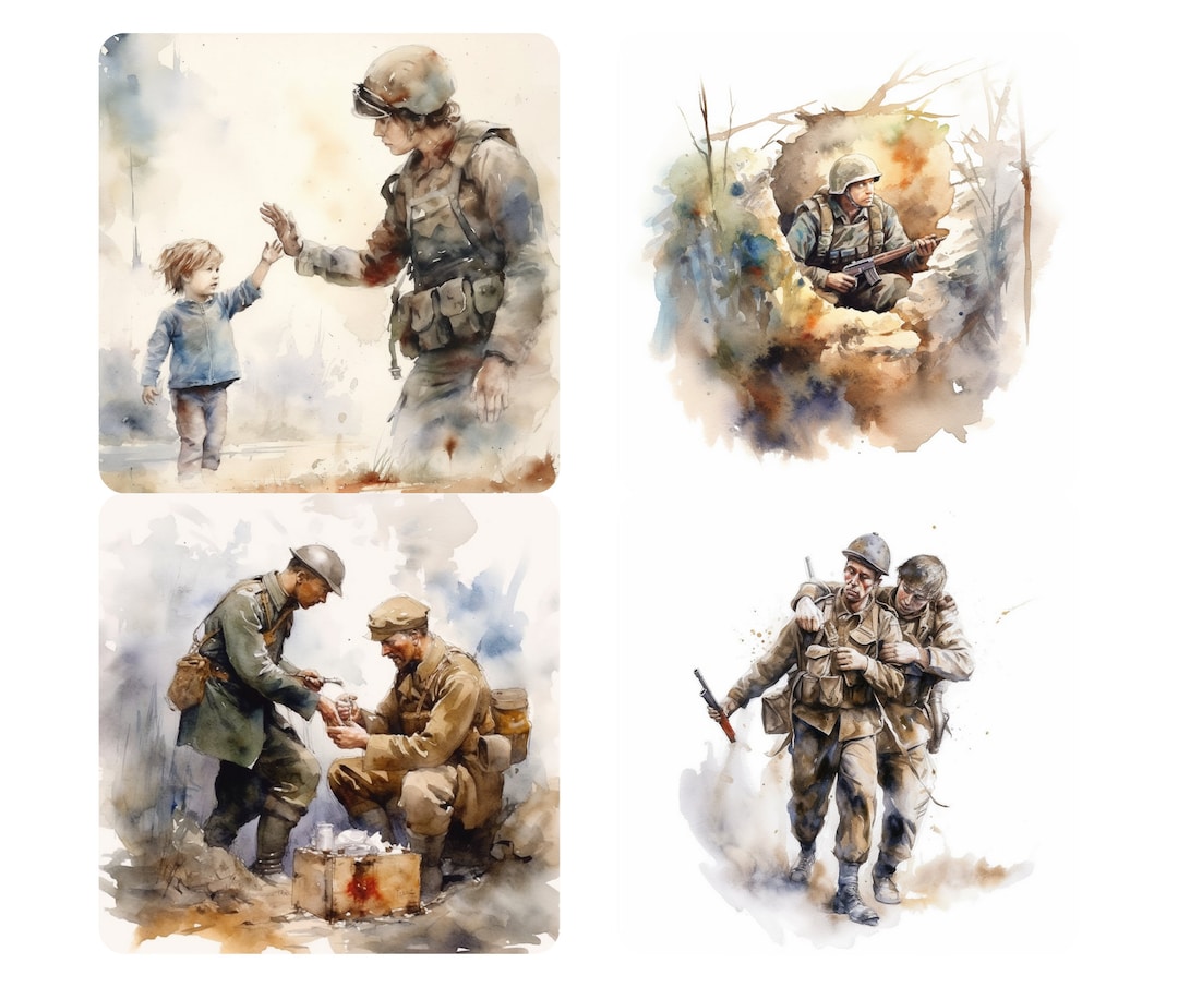 US Soldier American Art PNG Bundle, American Troops, United States ...
