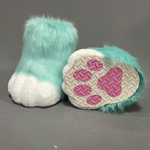 Fursuit Shoes Furry Paw Clothes Cosplay Straight Boots - Etsy