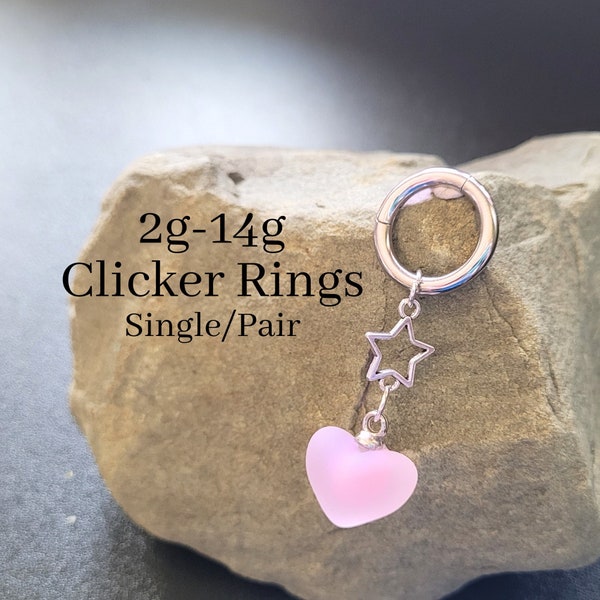 Pink Star Septum Ring - Etsy