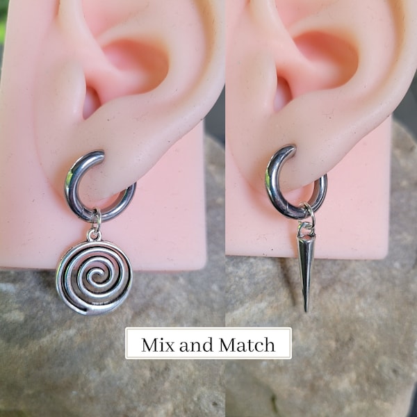 Spiral Grunge Earrings - Etsy