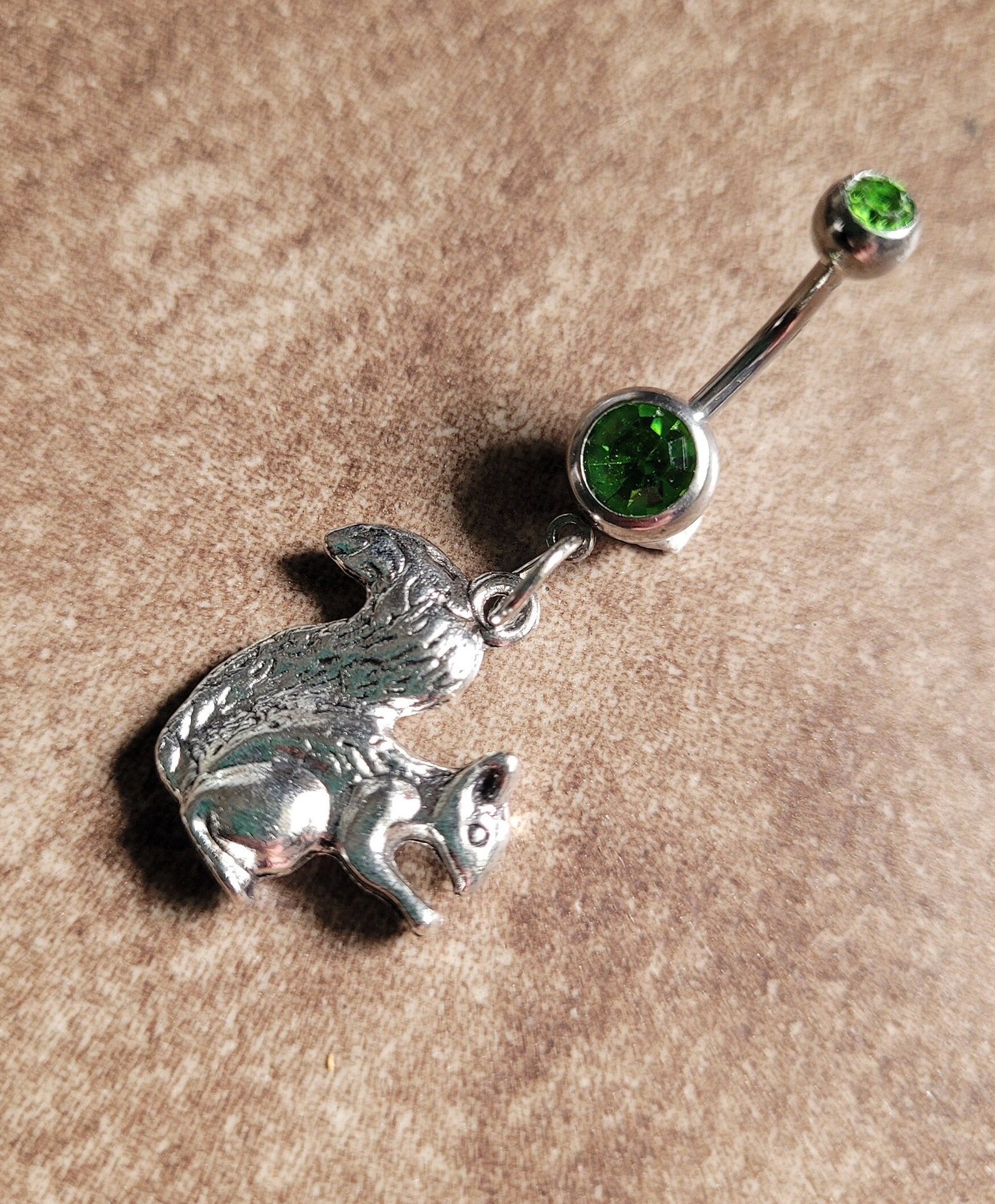 Silver Forest Animal Belly Ring Naturecore Cottagecore Fairycore ...