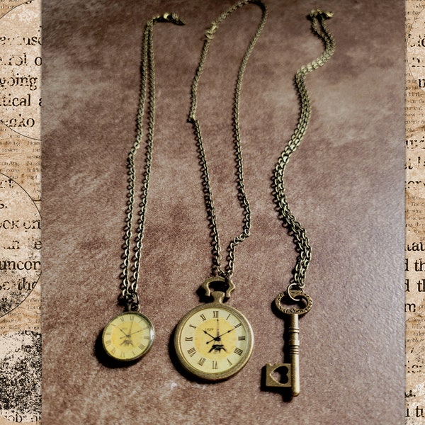 Clock Necklace - Etsy