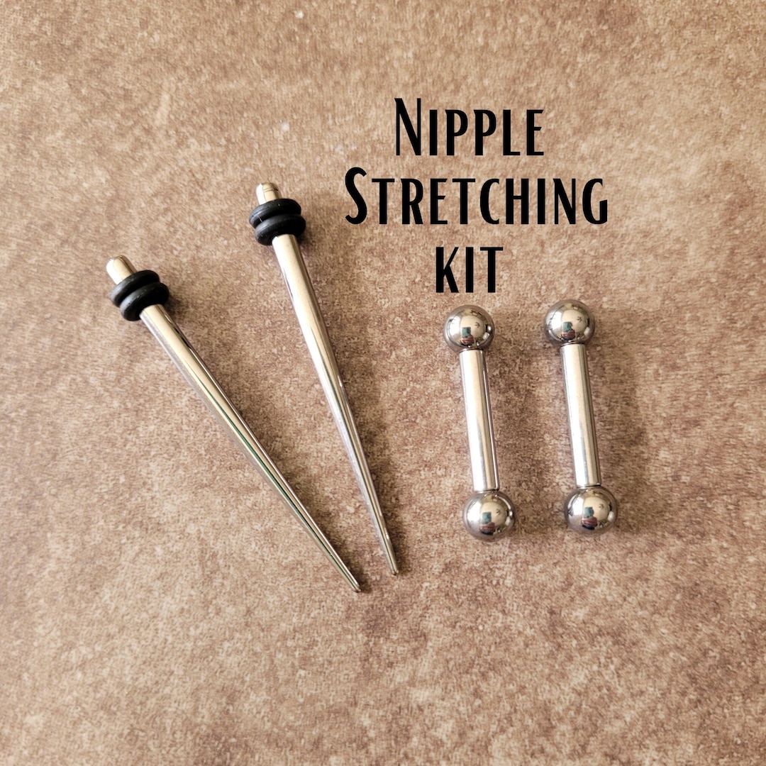 Nipple Stretching Kit Tapers and Internally Threaded Barbells 14g 12g ...