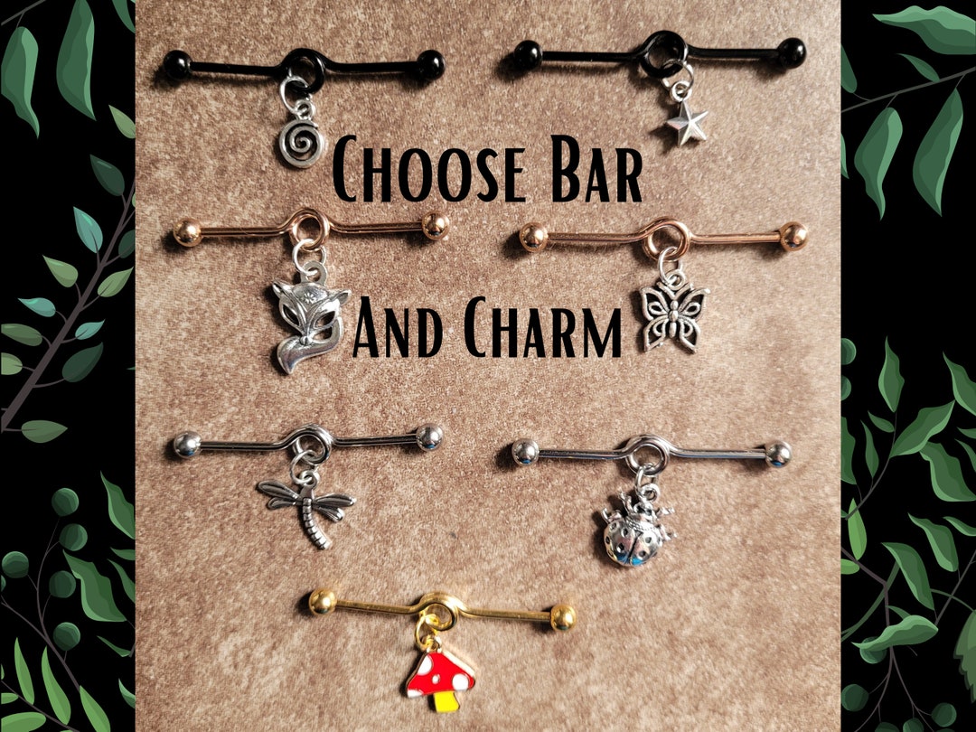 Industrial Barbell Fox Dragonfly Butterfly Mushroom Lady Bug Star ...