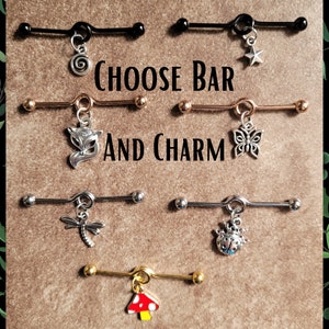 Industrial Barbell Fox Dragonfly Butterfly Mushroom Lady Bug Star ...