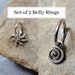 Hoop Belly Ring Knife Dagger Goth Silver Tiny Clicker Sword Punk Navel ...