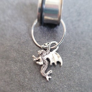 Dragon Plug Hoop Gauges Tunnels Ear Earring Dangle Spooky 4g 2g 0g 00g ...