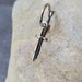 Hoop Belly Ring Knife Dagger Goth Silver Tiny Clicker Sword Punk Navel ...
