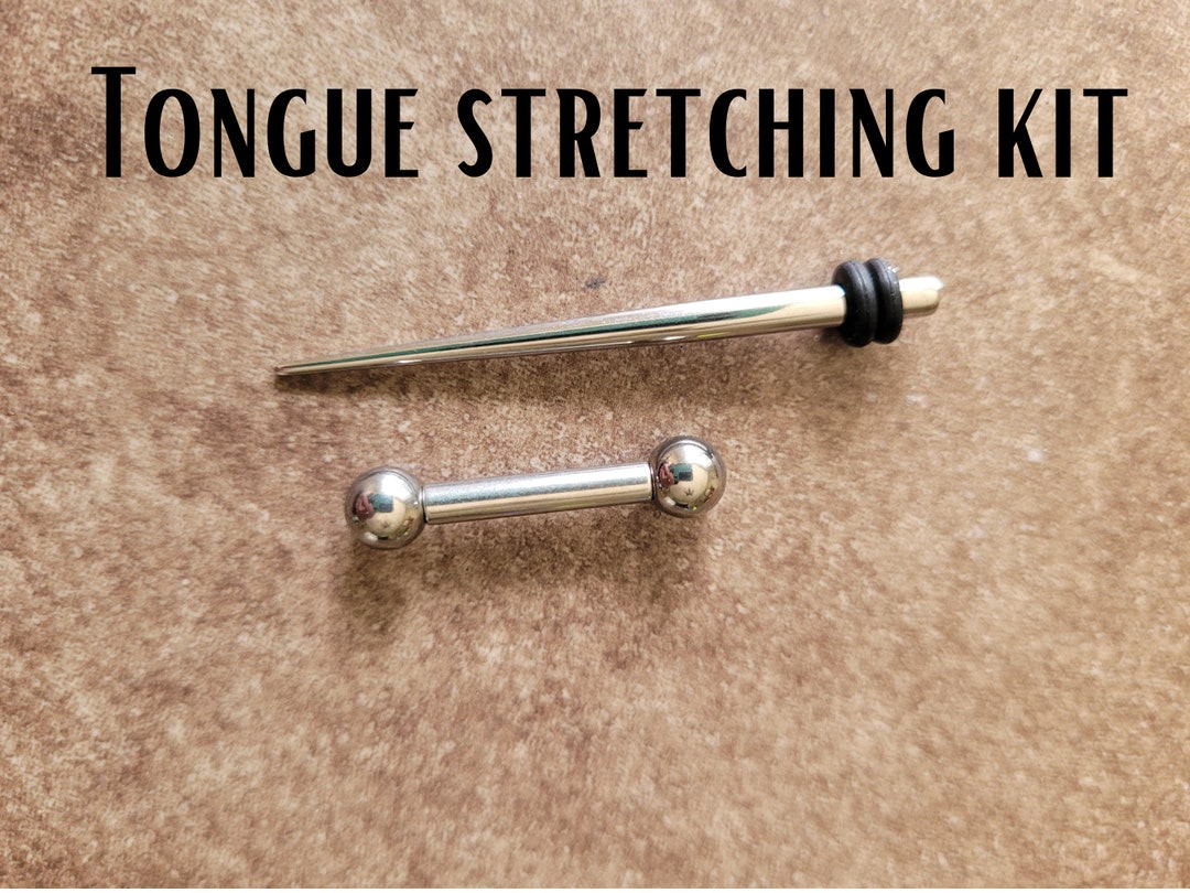 Tongue Stretching Kit Taper and Internally Threaded Barbells - Etsy