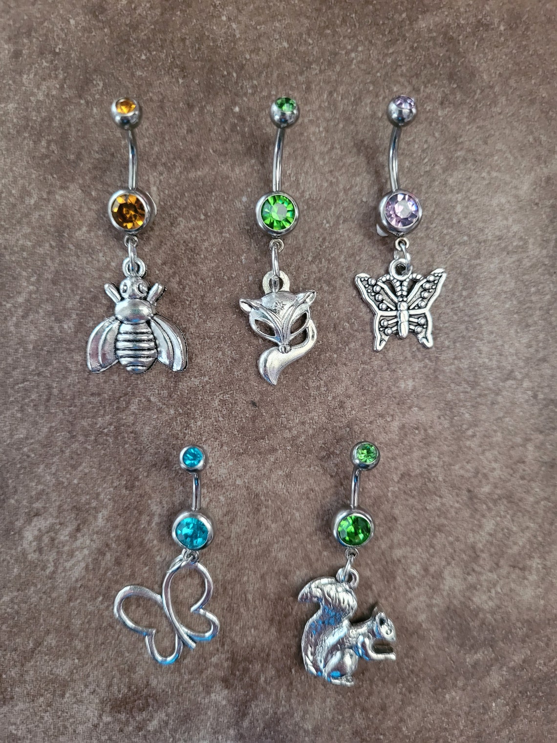 Silver Forest Animal Belly Ring Naturecore Cottagecore Fairycore ...