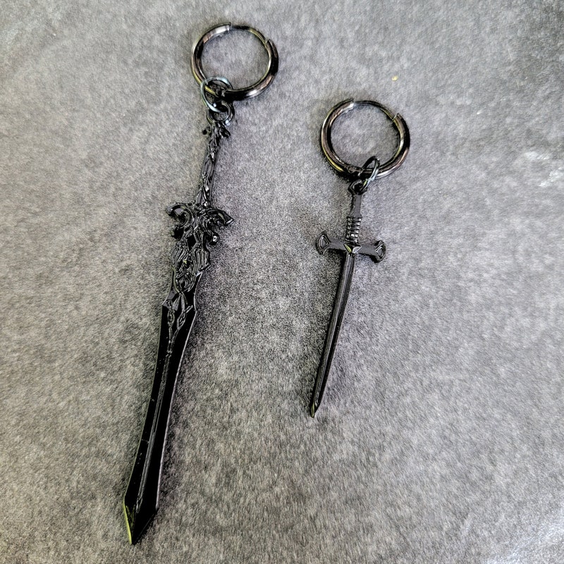 Sword Earrings - Etsy