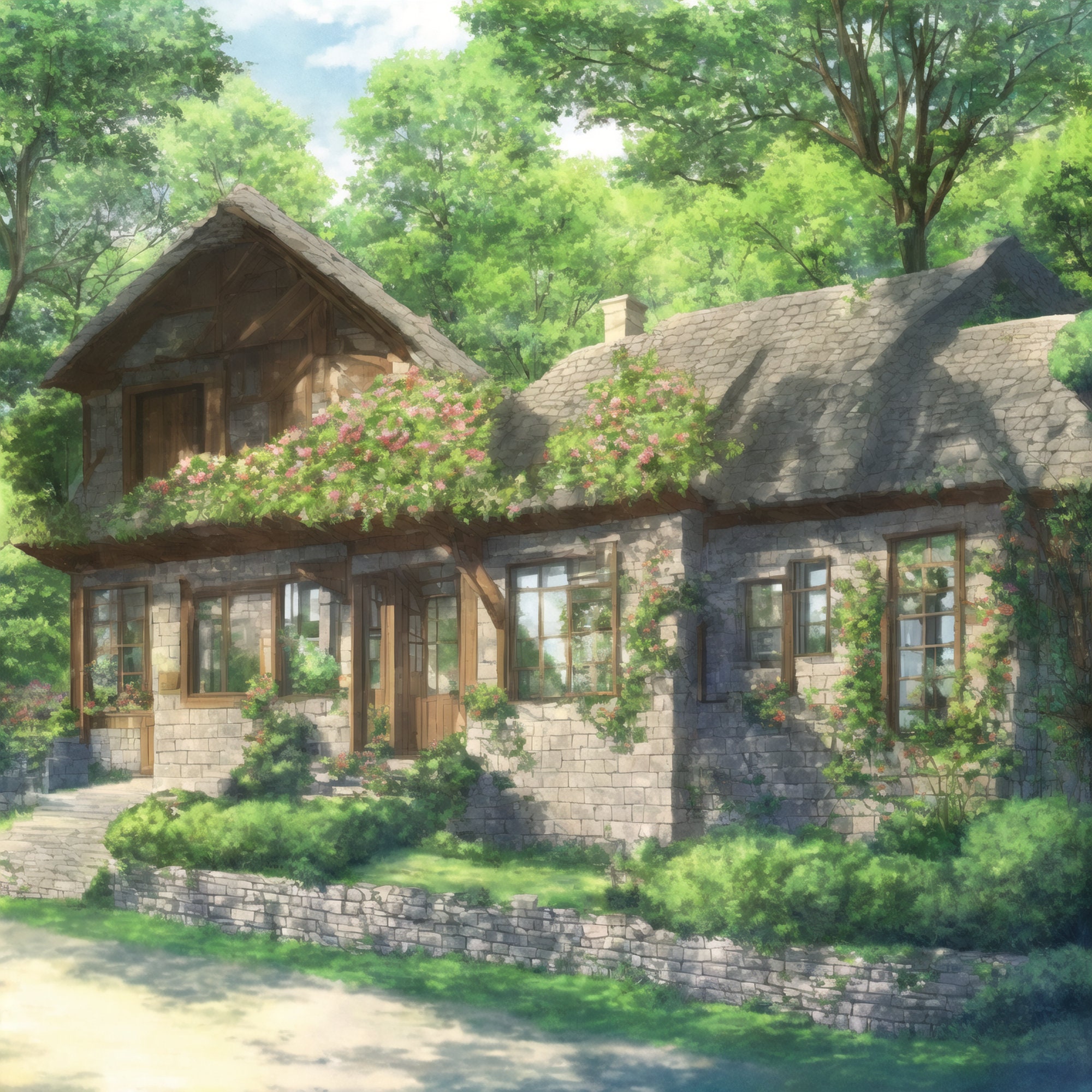 Digital Download - Stone Cottage - Etsy