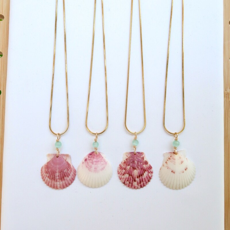 Scallop Shell Necklace - Etsy