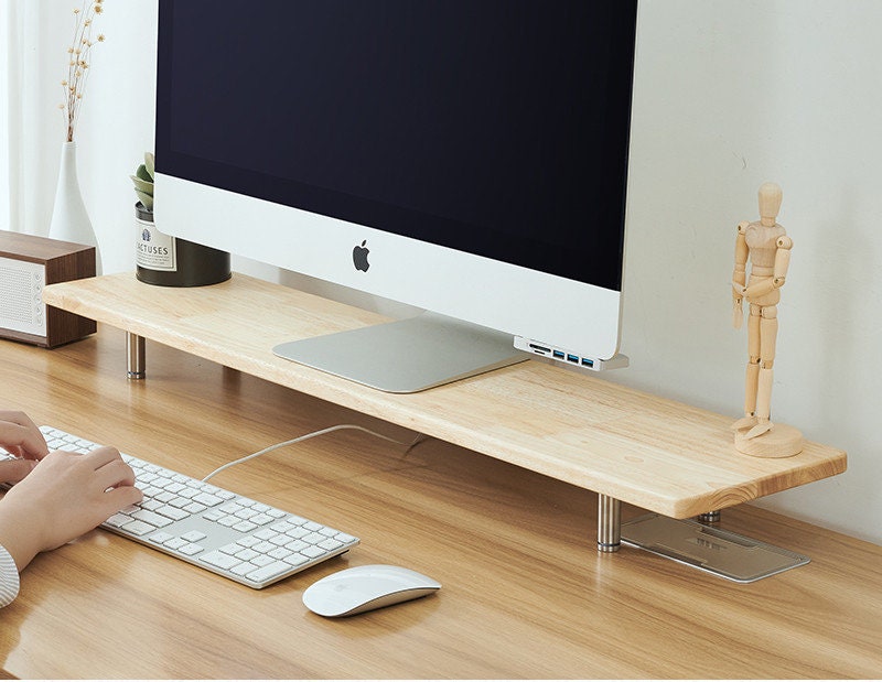 Dual Monitor Desk Shelf | atelier-yuwa.ciao.jp