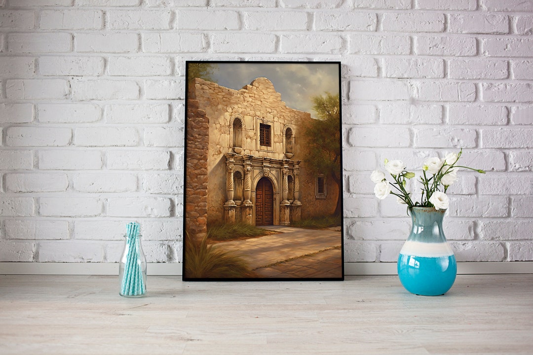 Alamo San Antonio Texas Print, USA Wall Art, Gift Idea, Texas Wall Art ...