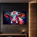 Colorful Cow Canvas Art: Modern Farmhouse Wall Decor - Etsy